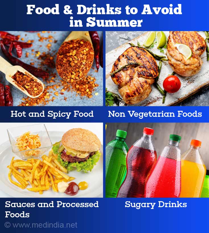 Which food should avoid in summer?