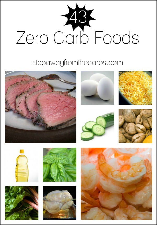 Which foods have no carbs?
