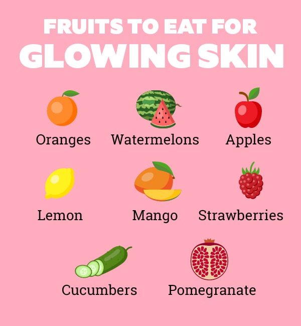 Which fruits give skin glow?