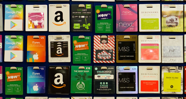 Which gift card is high in UK?