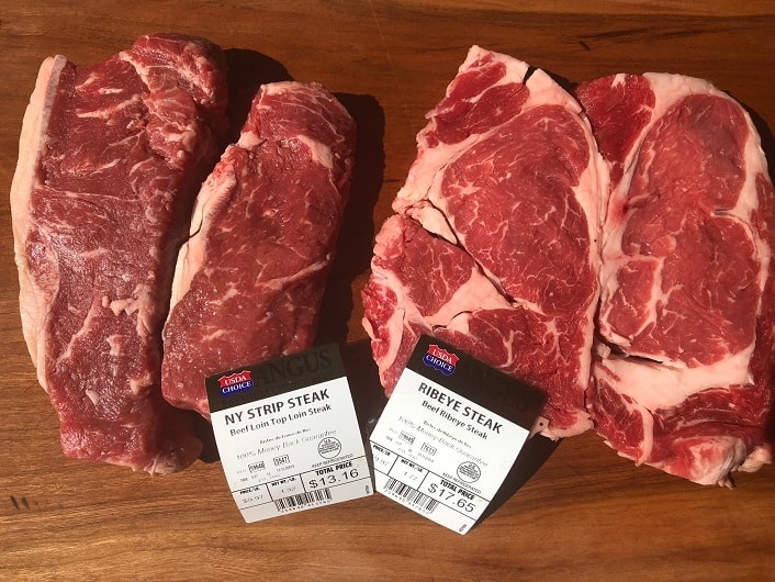 Which is better a New York strip steak or ribeye?