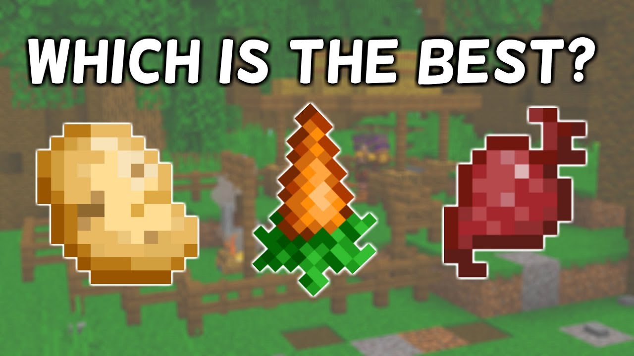 Which is better potatoes or carrots in Minecraft?