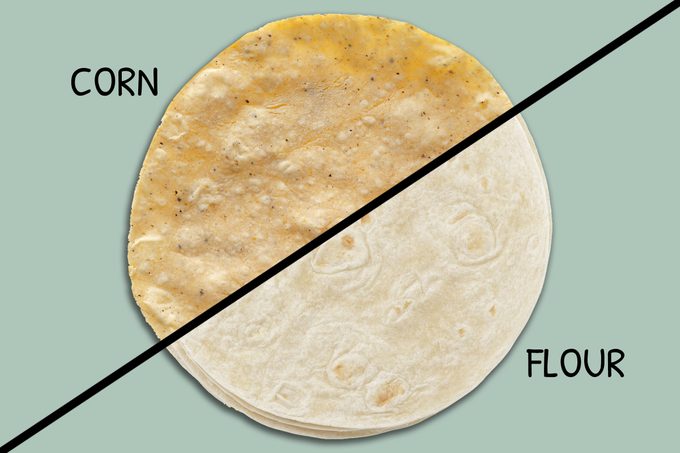 Which is healthier corn or flour tortillas?