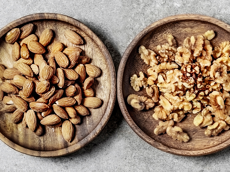 Which is more beneficial almond or walnut?