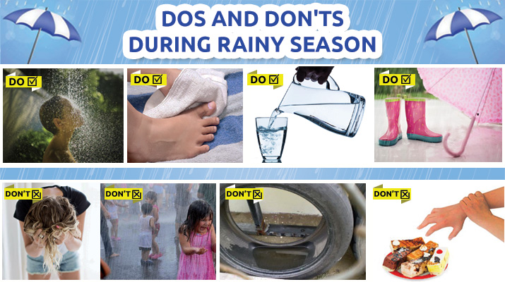 Which is not suitable during rainy season?