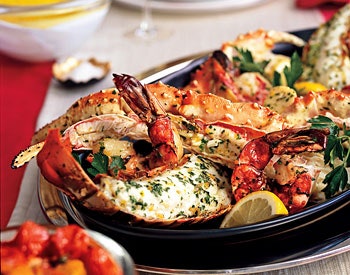 Which is the best cooking method for preparing shellfish such as lobster shrimp and crab?