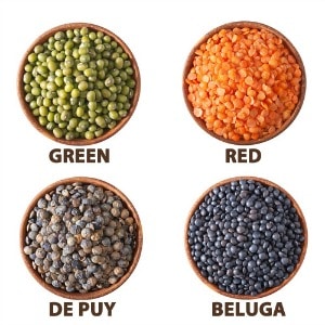 Which lentils are highest in iron?