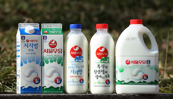 Which milk is used in Korea?