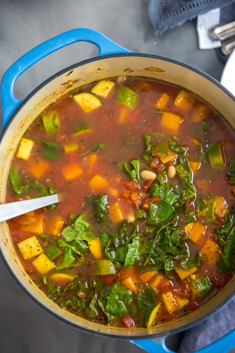 Which of the following is a rich Italian style veggie soup?