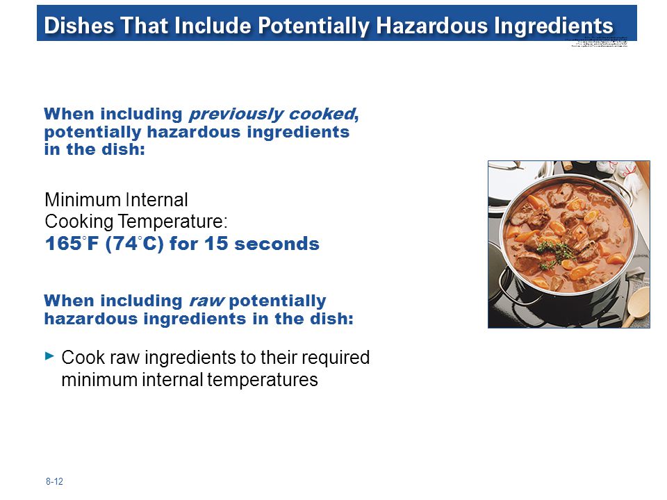 Which of the following should be cooked to a minimum internal temperature of 145 F for 15 seconds?