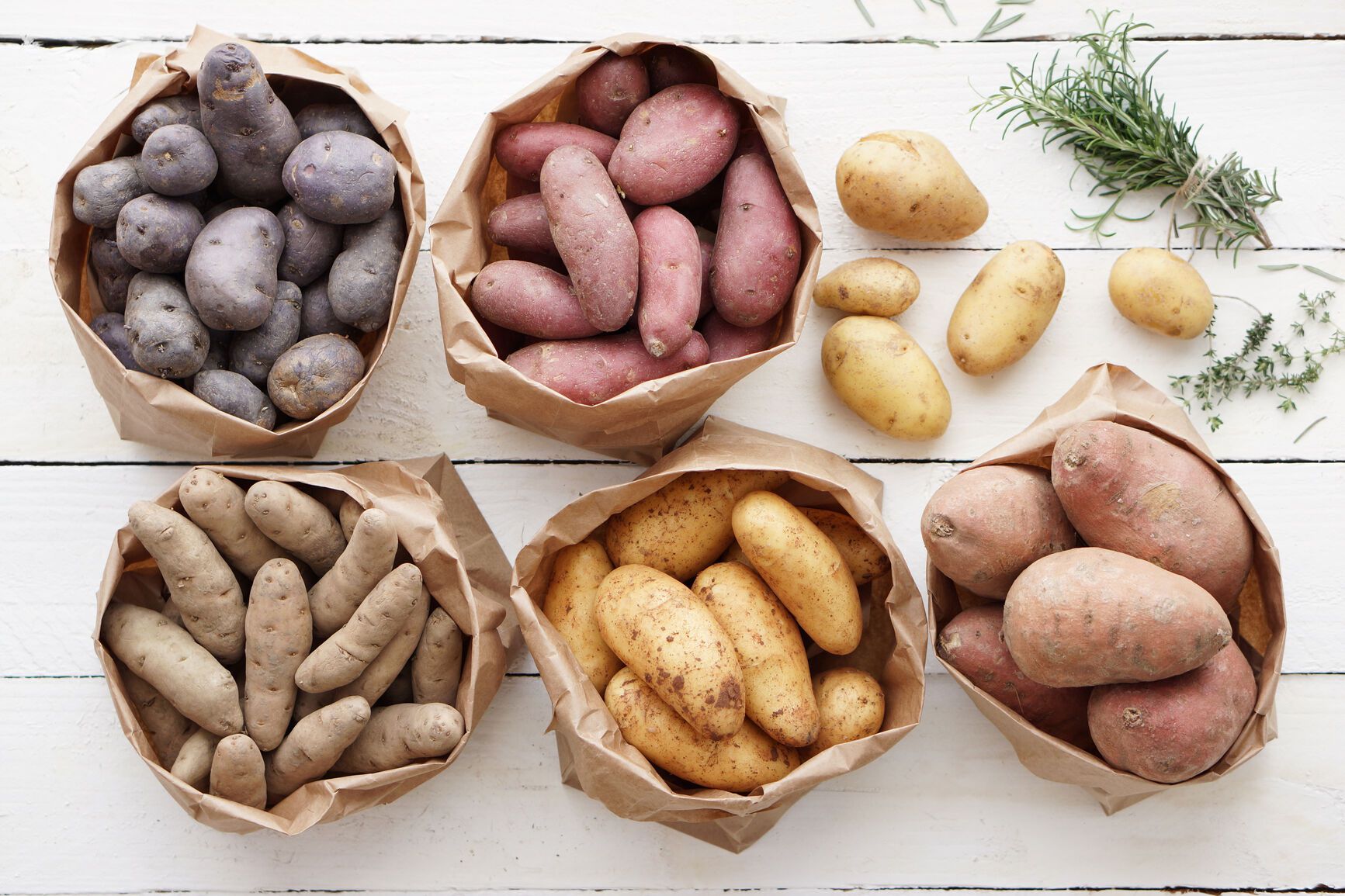 Which potatoes are Starchiest?