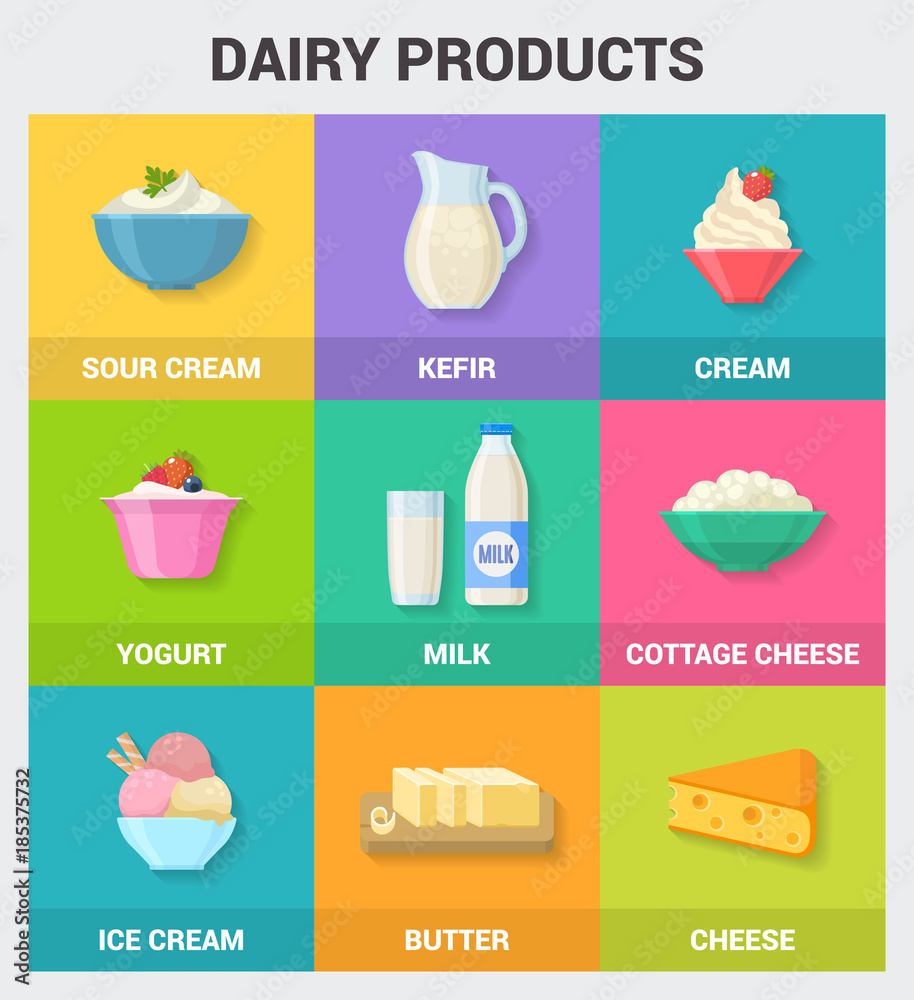 Which products are dairy?