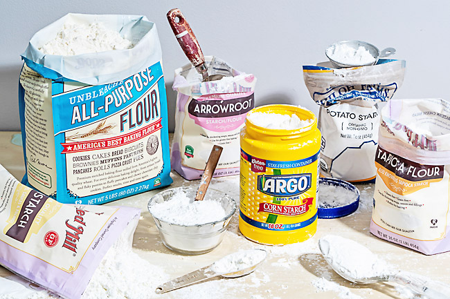 Which starch has the most thickening power cornstarch or flour?