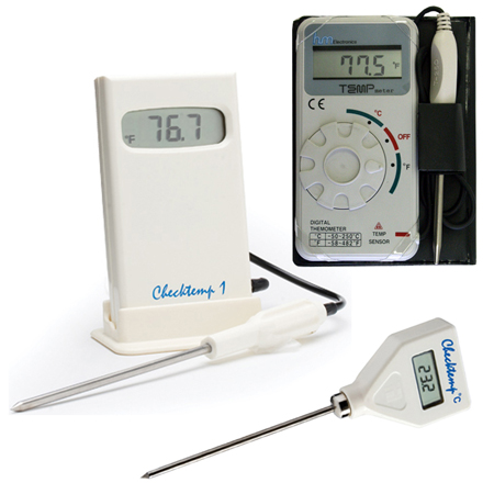 Which thermometer is used for water temperature?