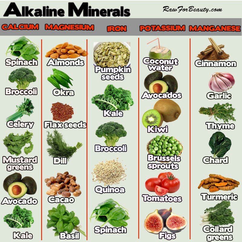 Which vegetables contain minerals?