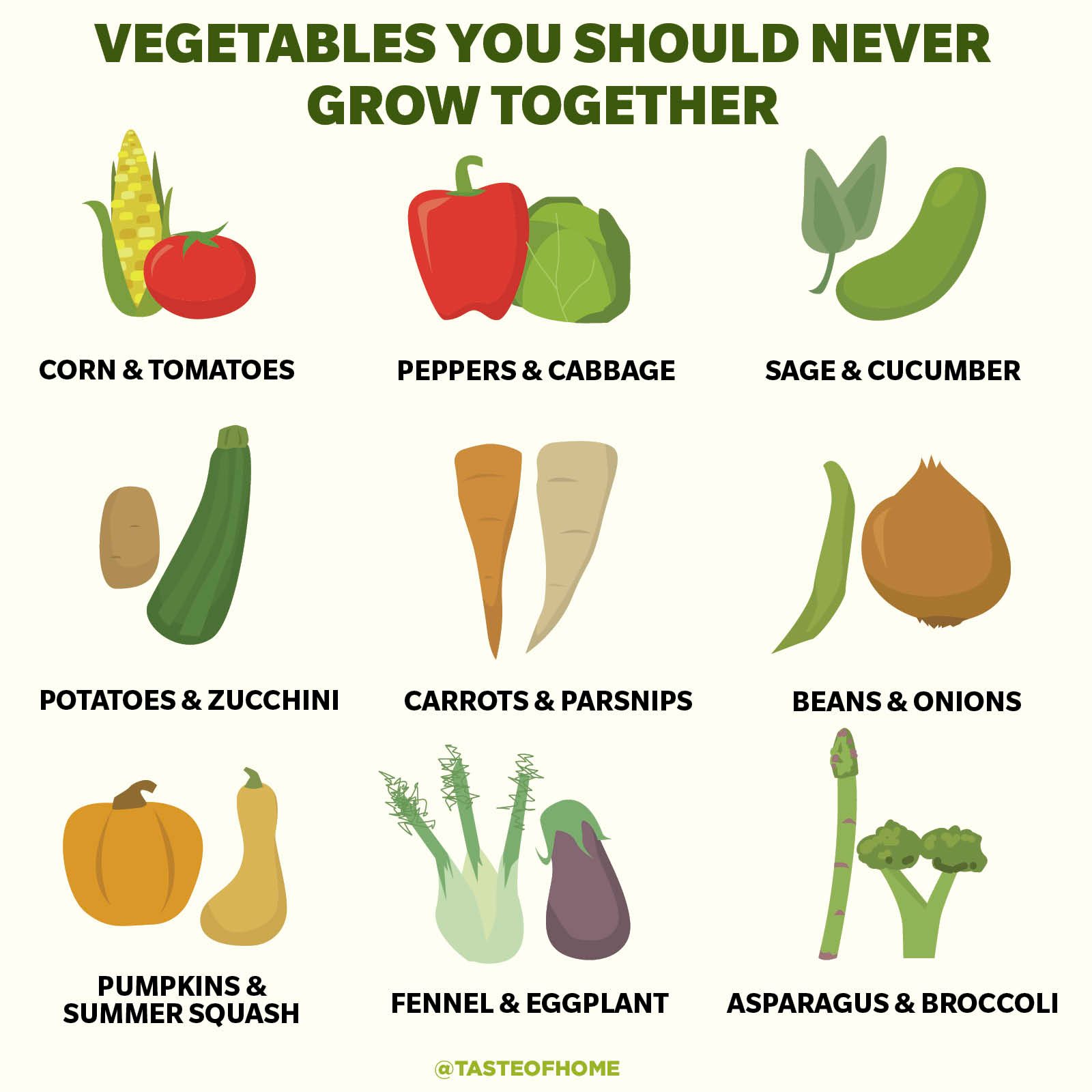 Which vegetables pair well together?
