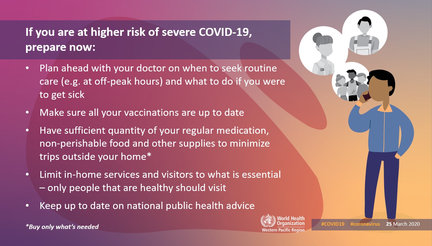 Who are at higher risk of developing serious illness from COVID-19?