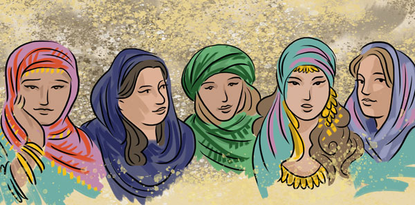 Who are the 5 women in the lineage of Jesus?