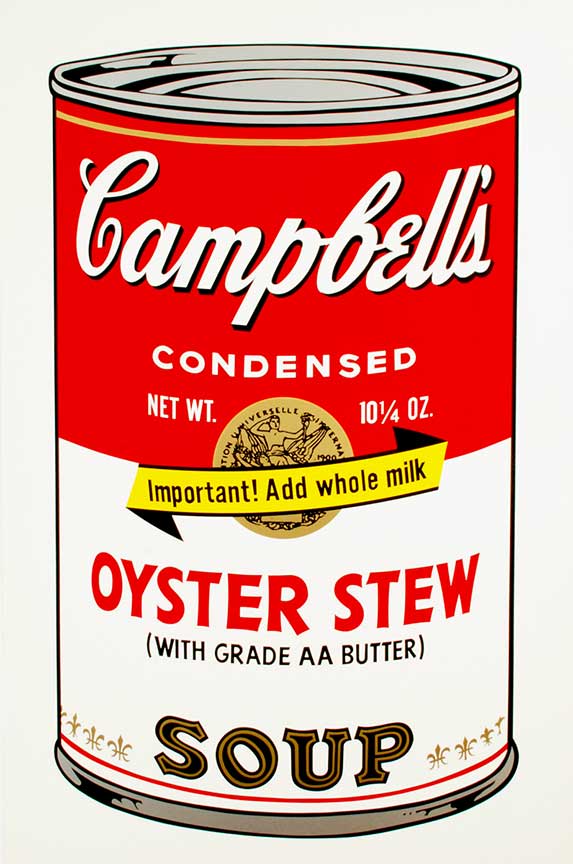 Who became famous for Campbell's soup cans?