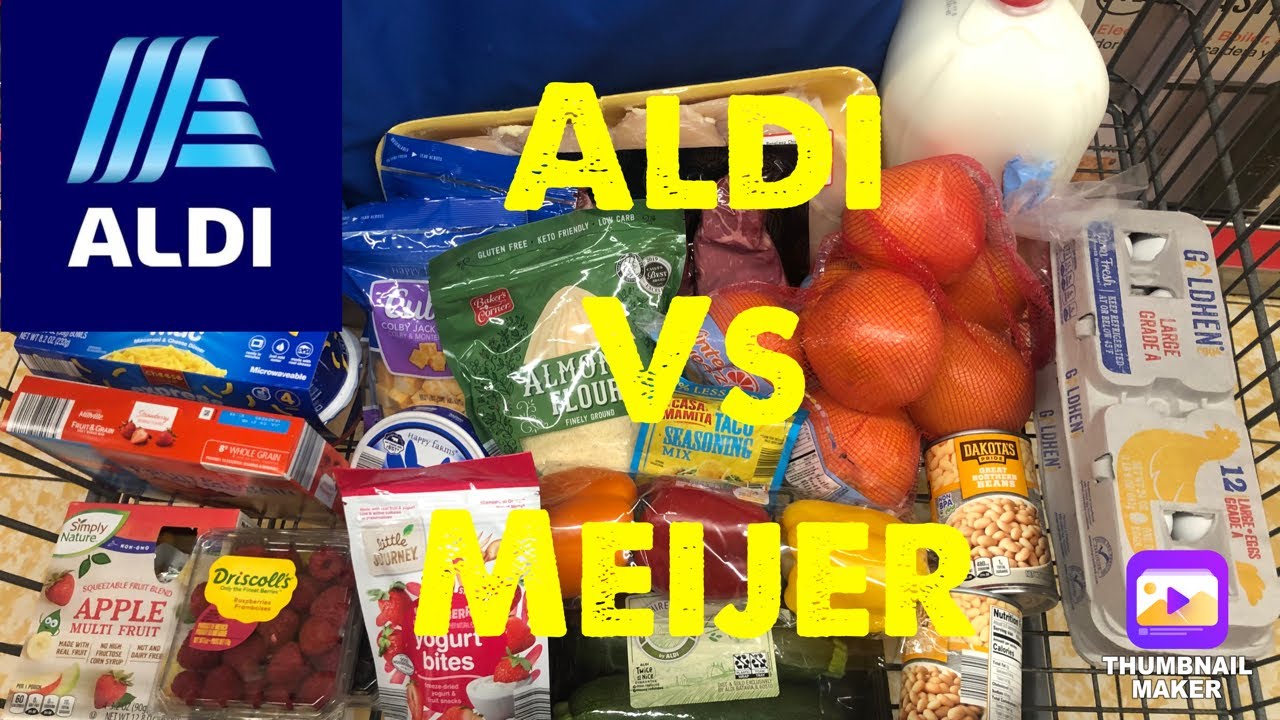 Who is cheaper Meijer or Aldi?