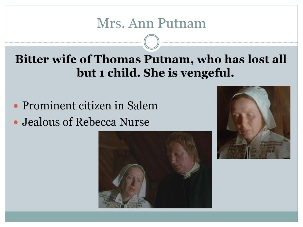 Who is Ruth Putnam jealous of?