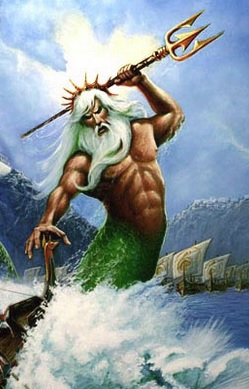 Who is the evil god of the sea?