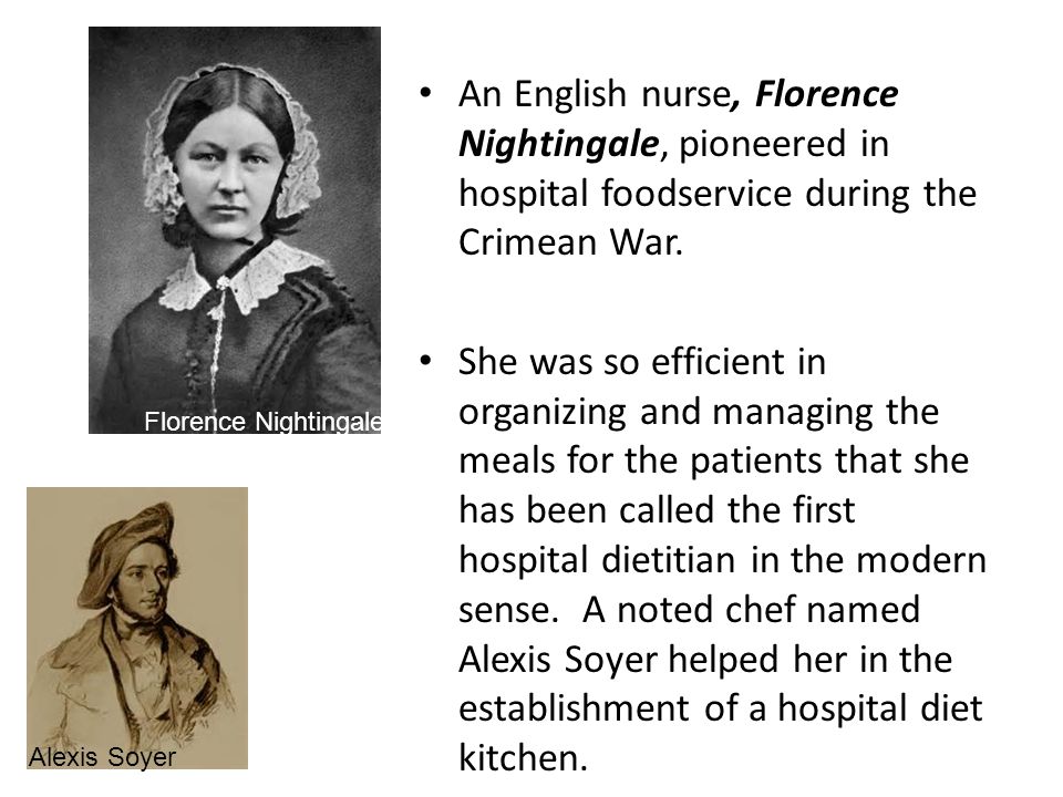 Who is the first person who contributed in the development of food service history?