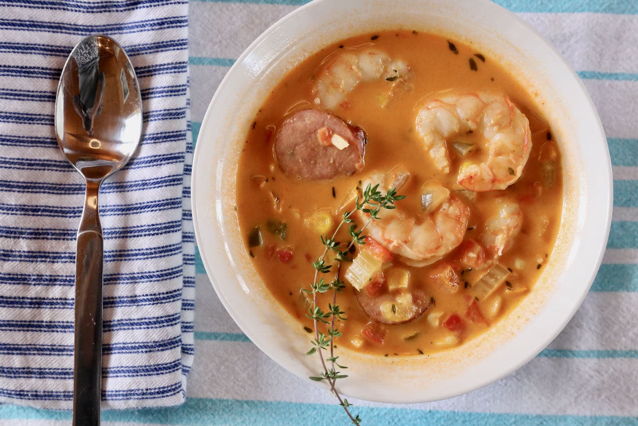 Who makes cream of shrimp soup?