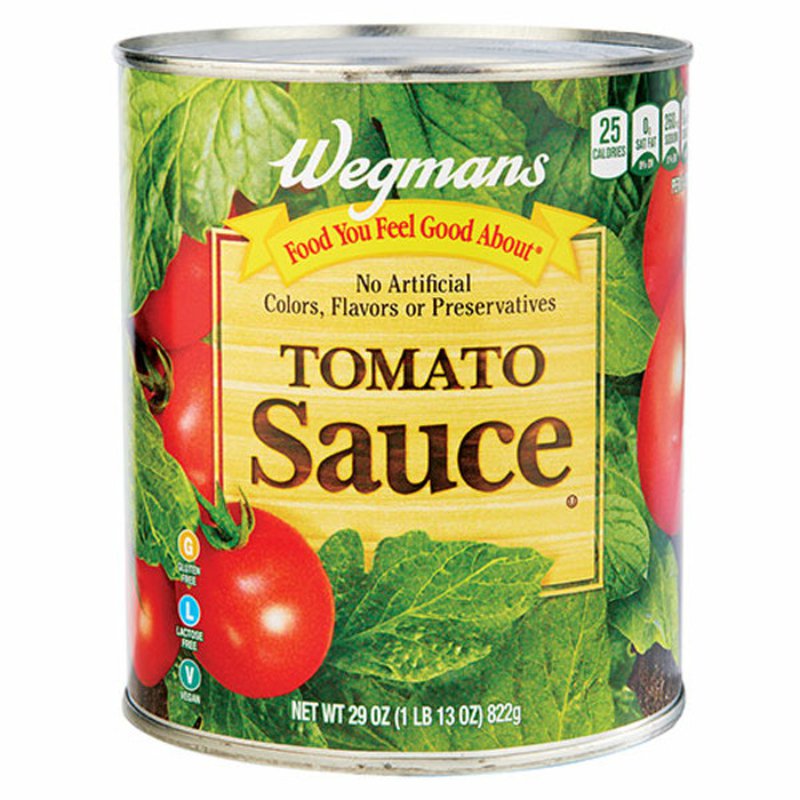 Who makes Wegmans tomato sauce?