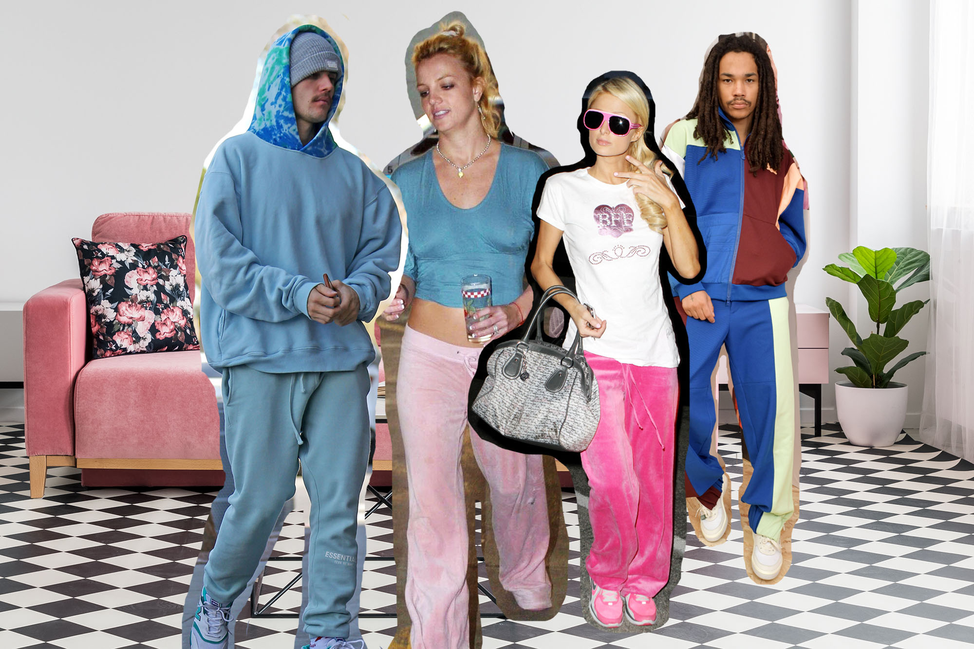 Who started the sweatpants trend?