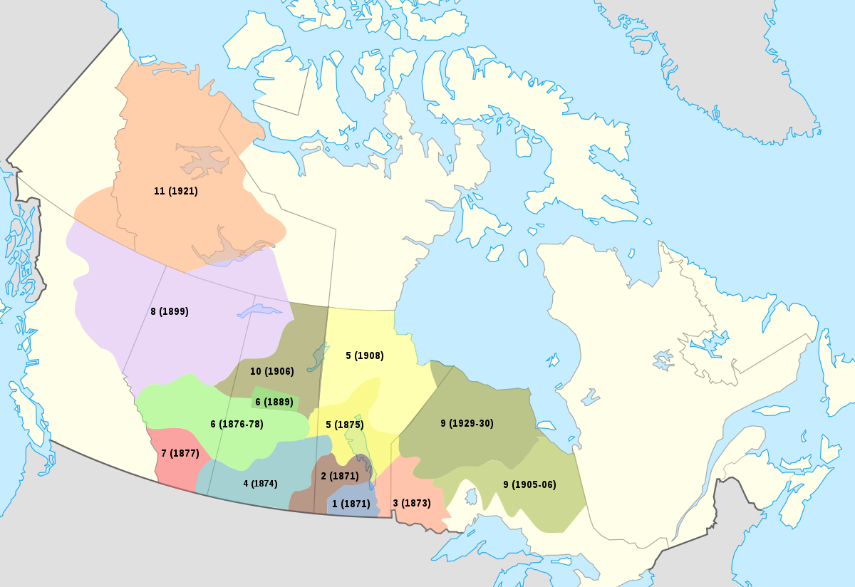 Who was involved in making treaties in Canada?