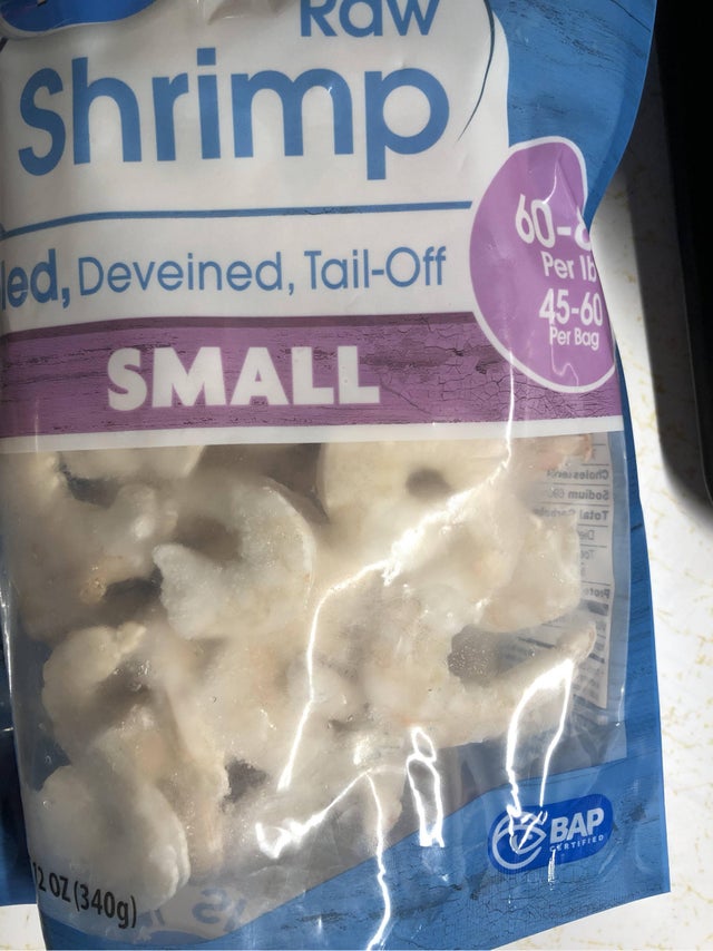 Why are my frozen shrimp pink?