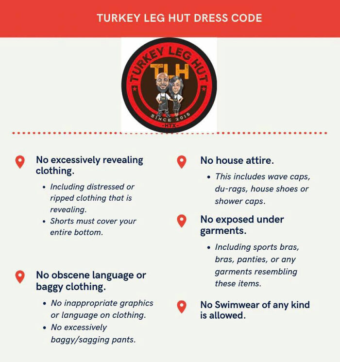 Why are there dress codes for restaurants?