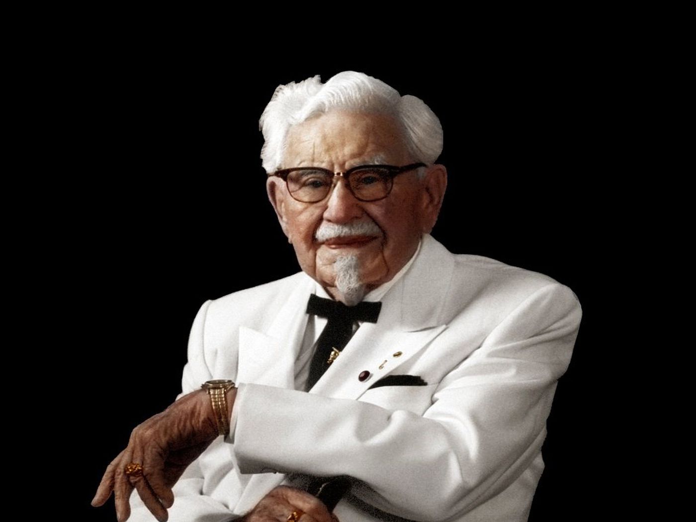 Why did Colonel Sanders knock on many doors?