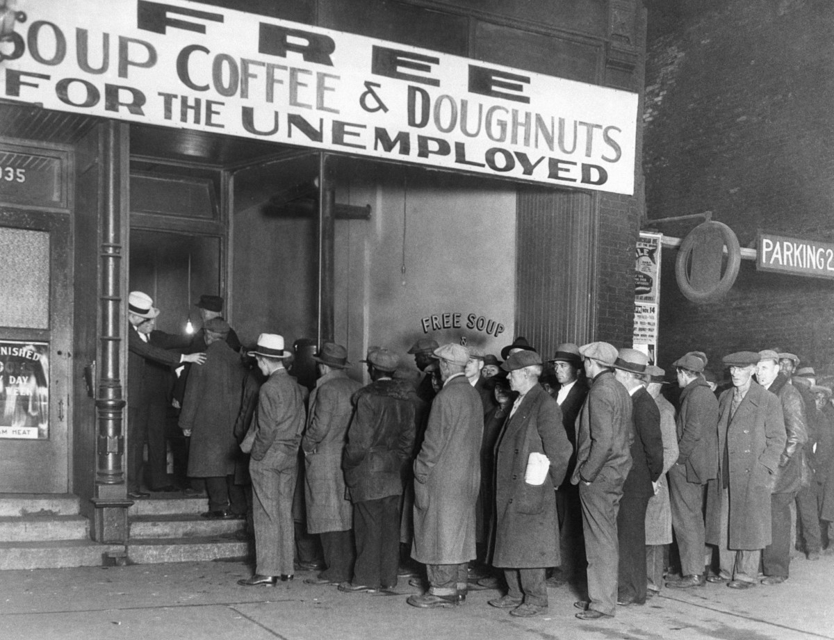 Why did so many soup kitchens start during the Great Depression?