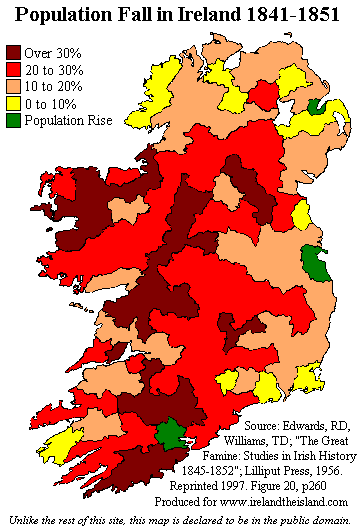 Why did the famine affect Ireland so badly?