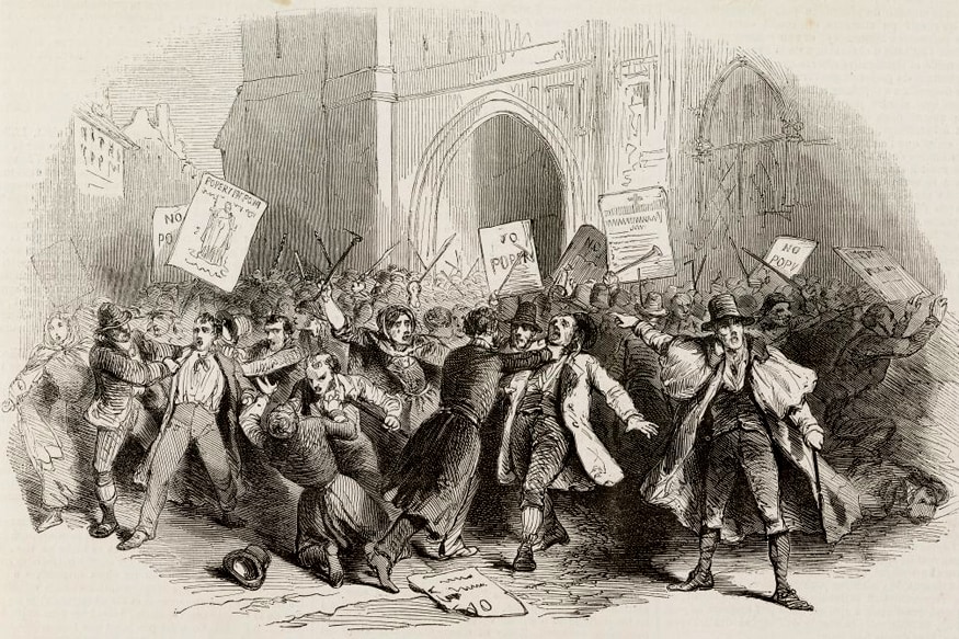 Why did the Protestants break away?