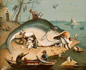 Why do big fish tend to eat smaller fish?