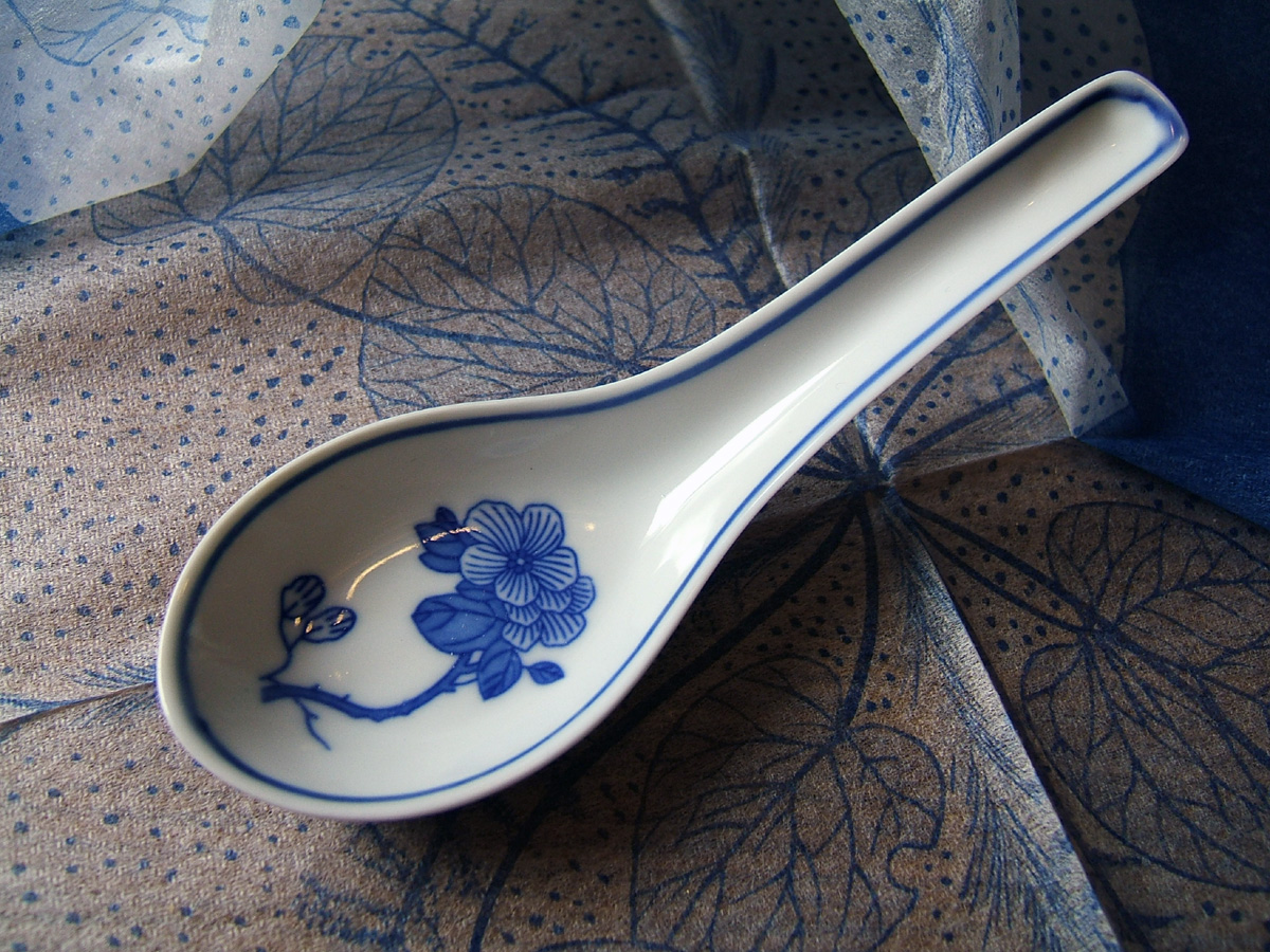 Why do Chinese spoons look like that?