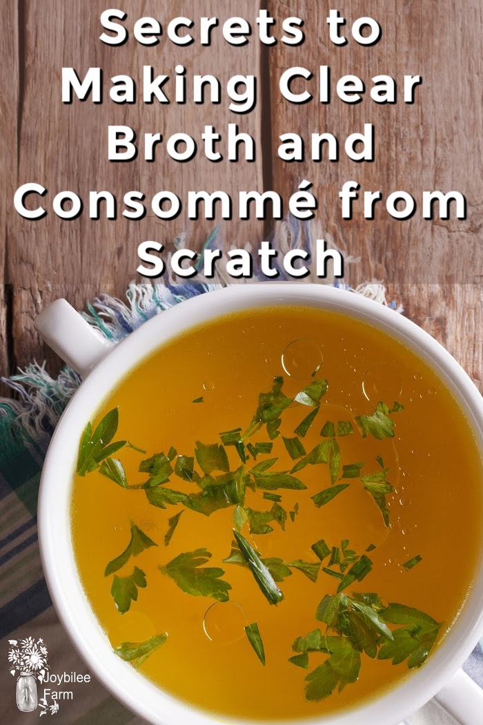 Why do doctors recommend clear broth or consommé soup?