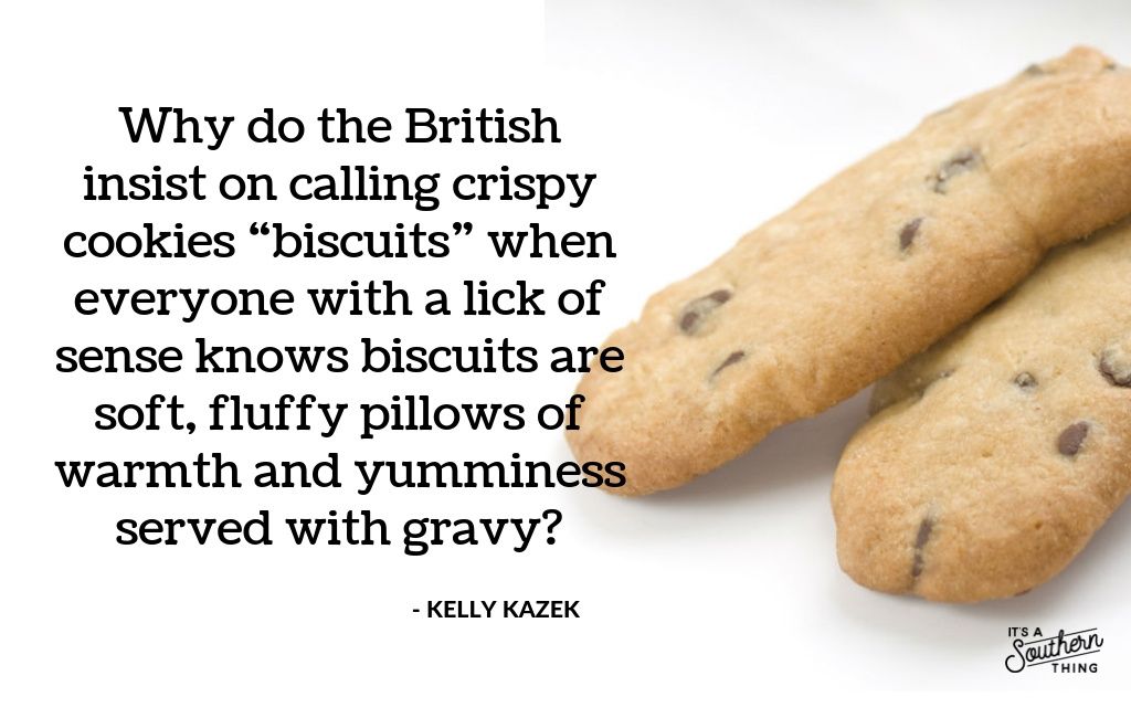 Why do English call cookies biscuits?