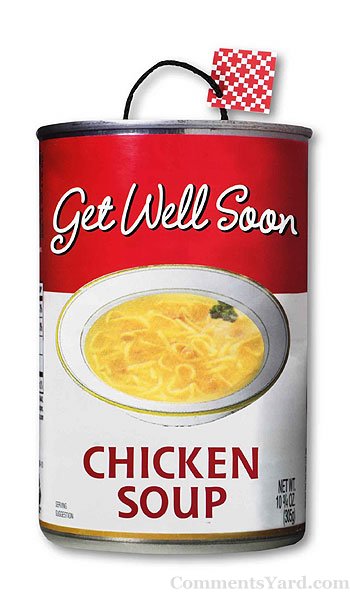 Why do I feel better after chicken soup?