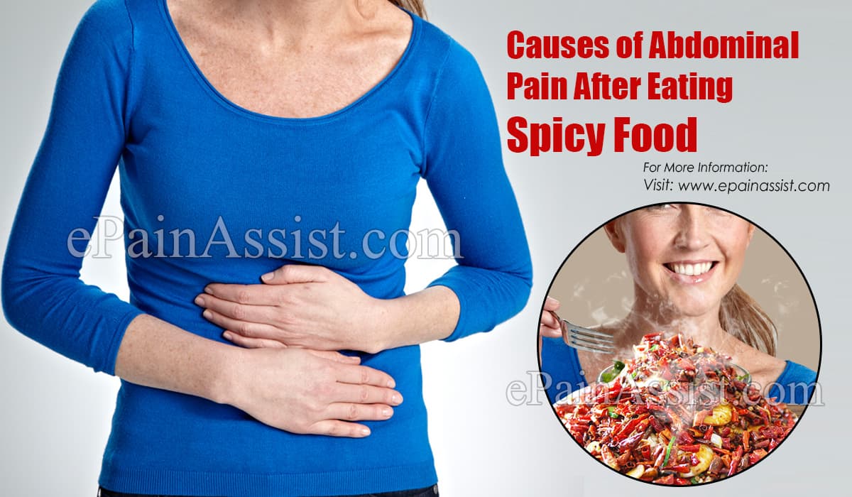 Why do I get stomach ache after eating spicy food?