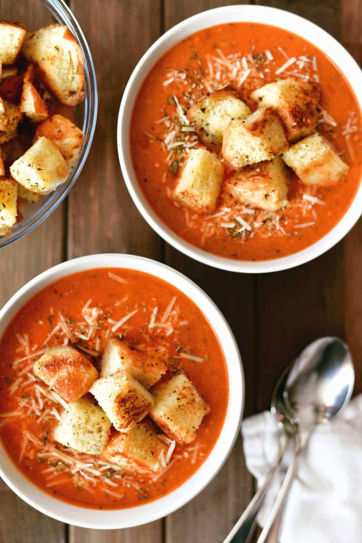 Why do people put croutons in soup?