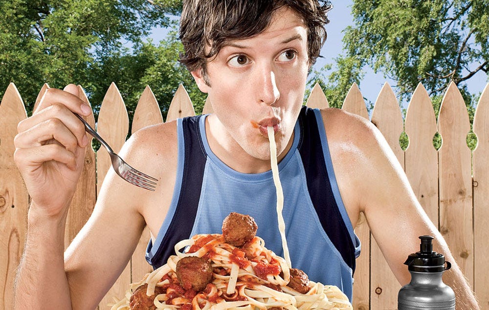Why do runners eat pasta?