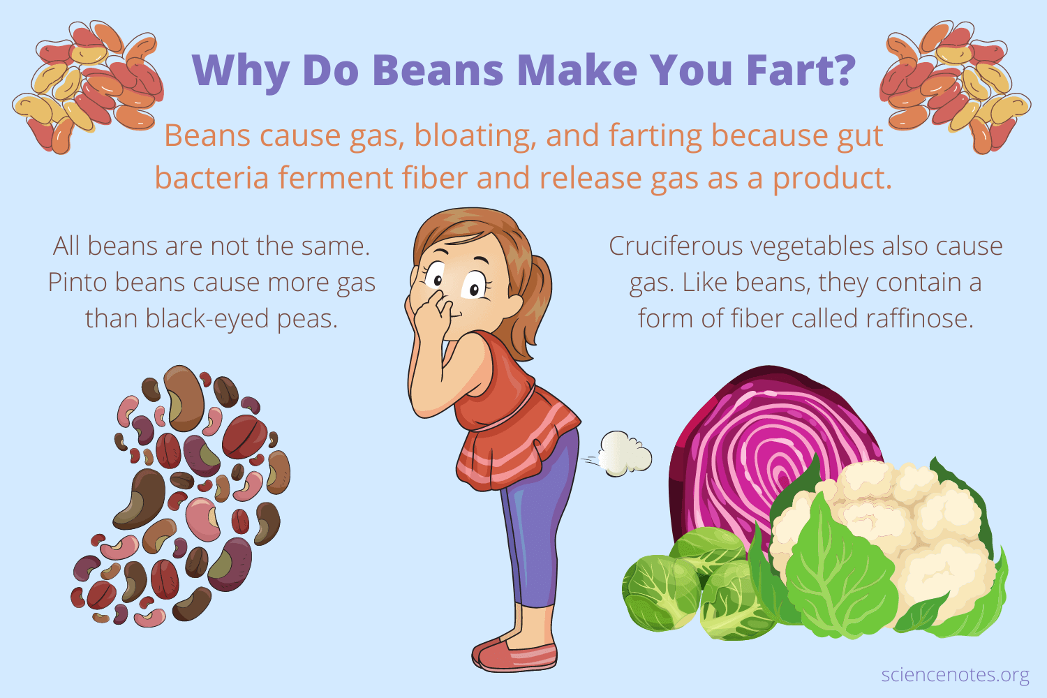 Why do vegetables cause smelly gas?