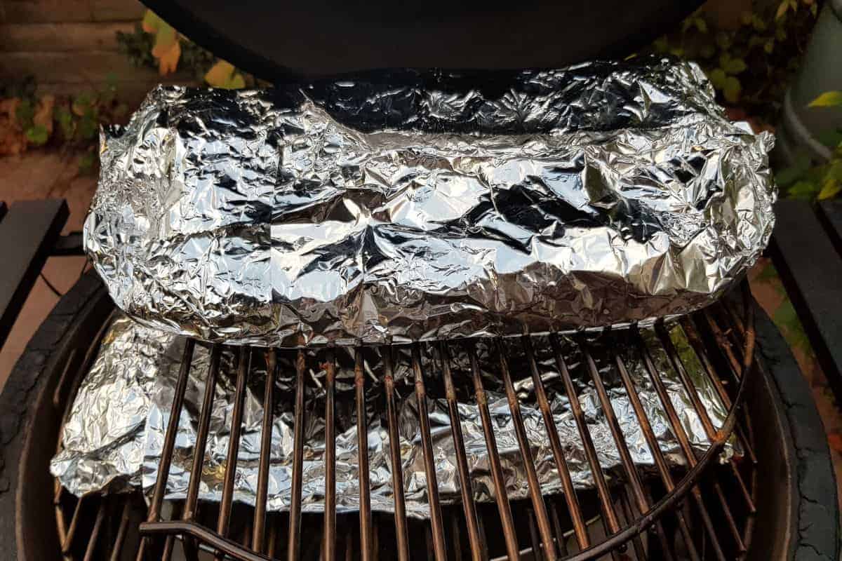 Why do you wrap meat in foil when grilling?