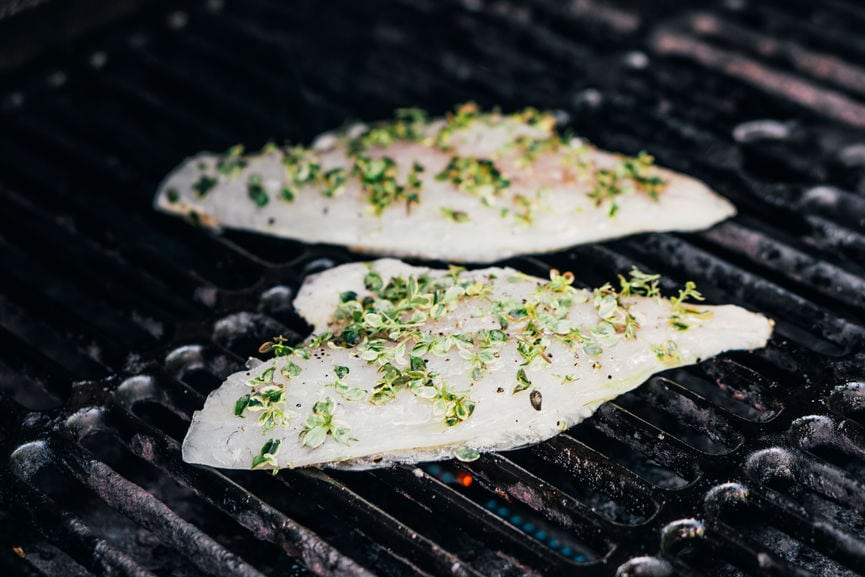 Why does fish come off the Grill when grilling?