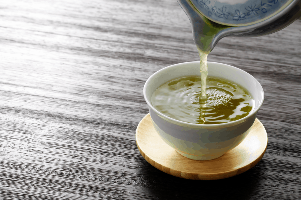 Why does Japanese green tea taste like fish?