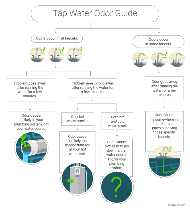 Why does my tap water suddenly smell bad?